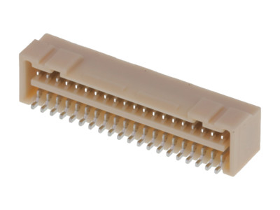 Micro-Lock 1.25mm Pitch Dual-Row Right-Angle Header, Beige, 40 Circuits for sale