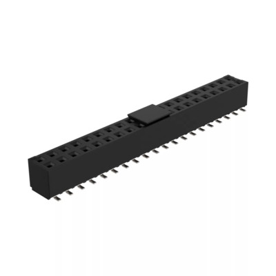 Milli-Grid Vertical Receptacle, 2.00mm Pitch, Dual Row, Surface Mount, Top/Bottom Entry, with Cap, Tube, 0.38µm Gold (Au) Plating, 44 Circuits, Lead-Free