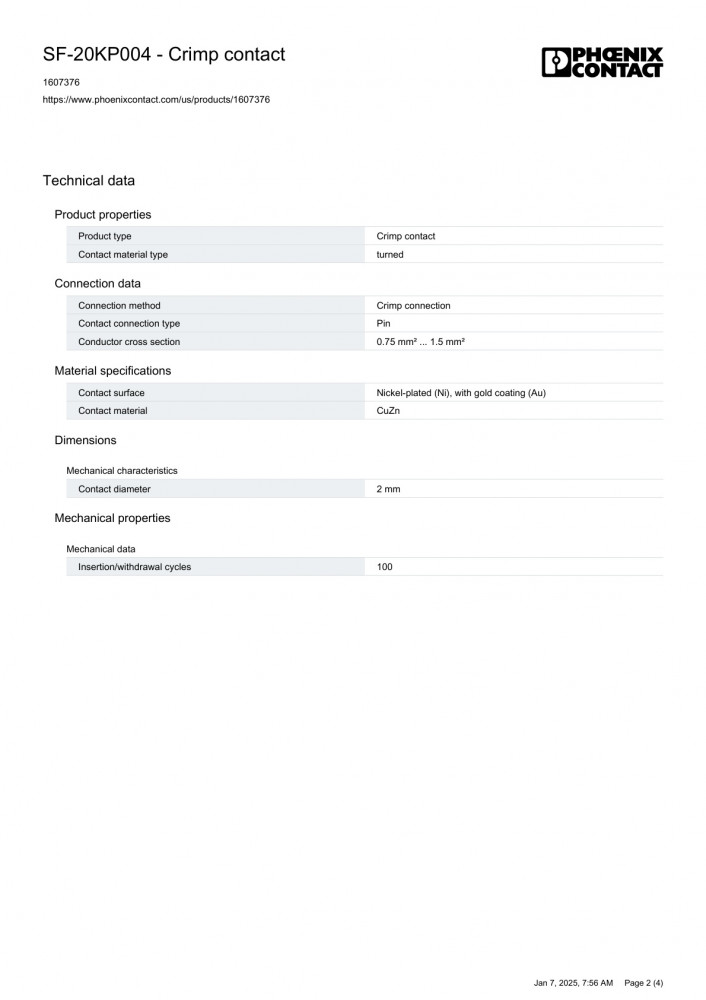 Phoenix Contact 1607376 document page 2
