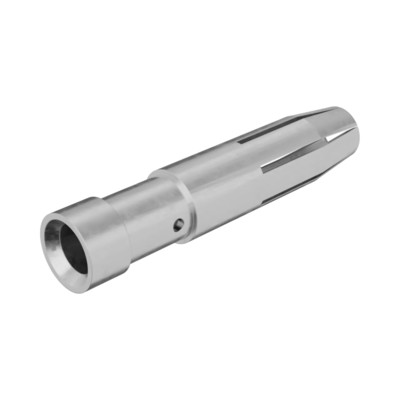 Heavy-Duty Turned Crimp Contact for 16A Inserts and Modules, Female, Silver (Ag) Plated Copper Alloy, 4.00mm² (12 AWG), 100 per Bag for sale