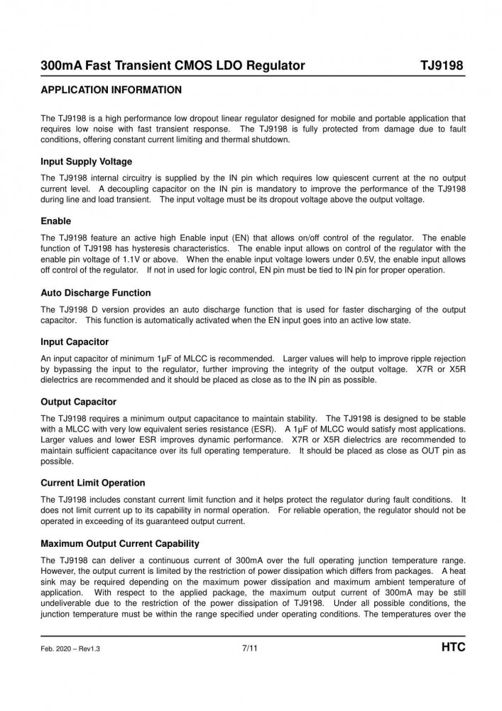 TJ9198 datasheet page 7