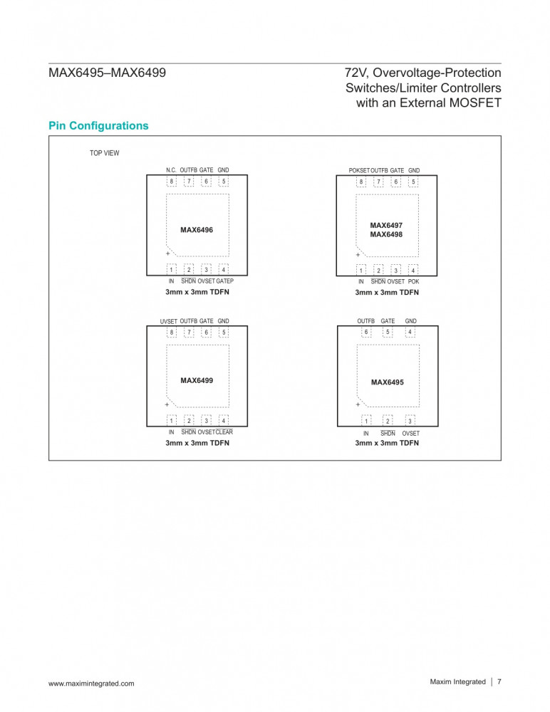 MAX6495 datasheet page 7