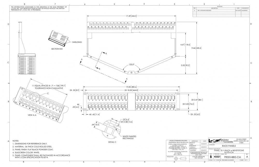 L-com PR35V48KS-CM technical document page