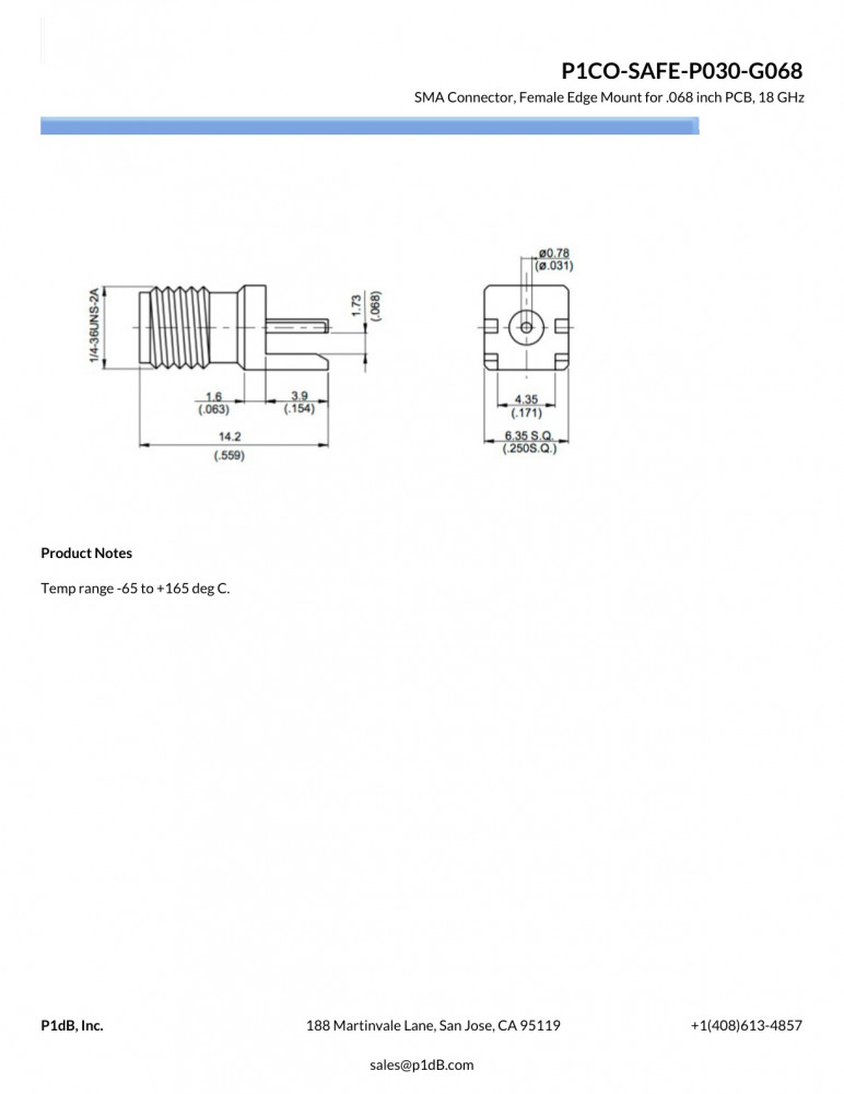 P1CO-SAFE-P030-G068 product documentation image, page 2