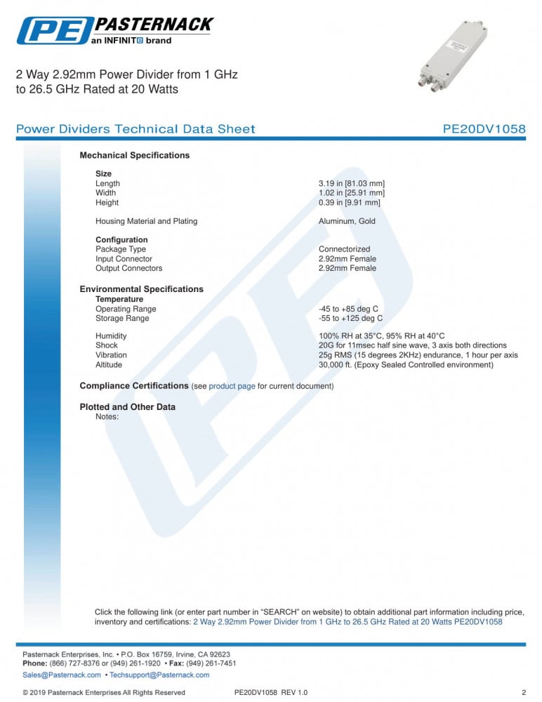 PE20DV1058 datasheet page 2