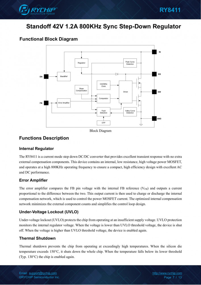 RY8411 datasheet page 7