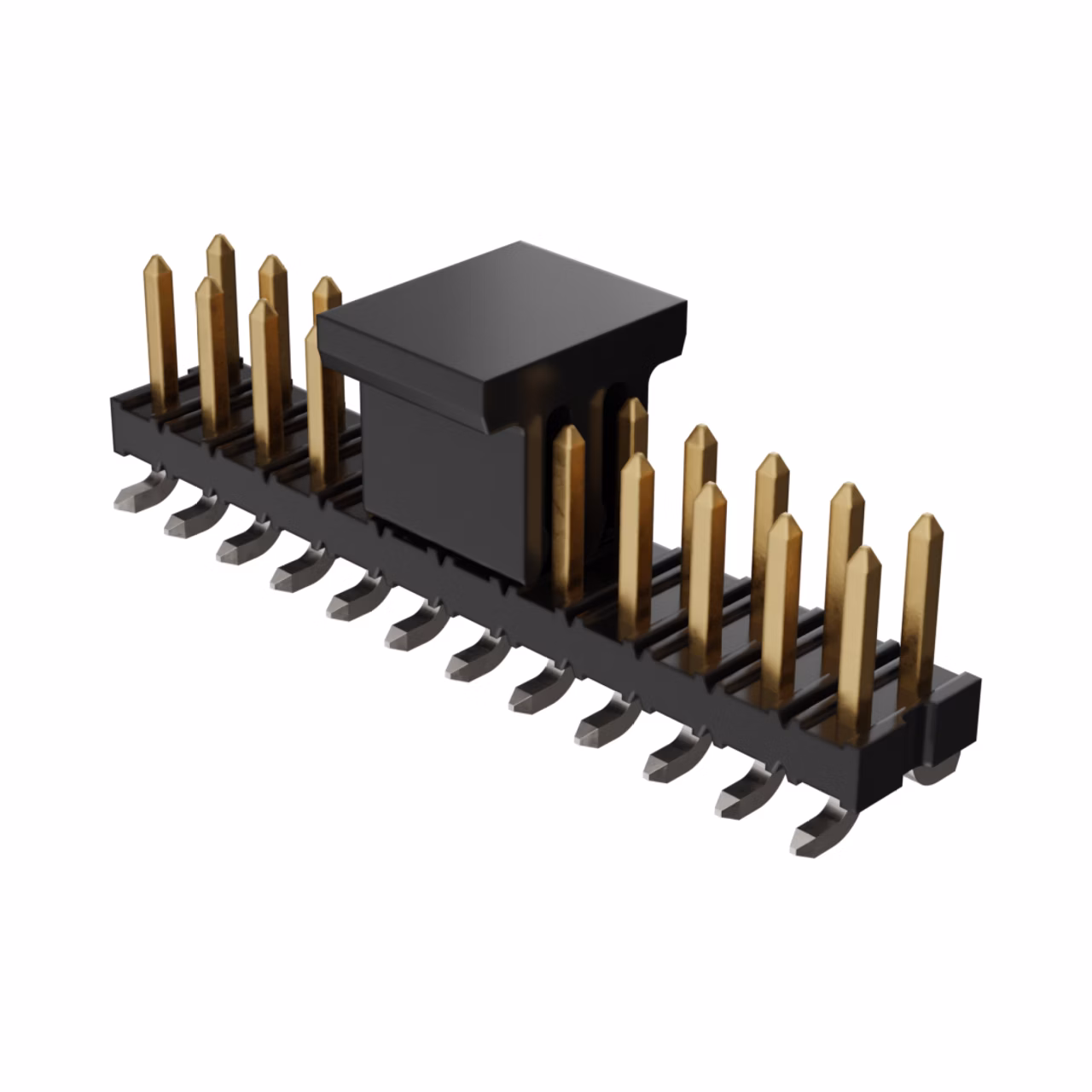 Milli-Grid Header, Vertical, Surface Mount, 24 Circuits, 0.76µm Gold (Au) Plating, Mating Pin Length 3.80mm, with Cap, Tape and Reel, Lead-Free for sale