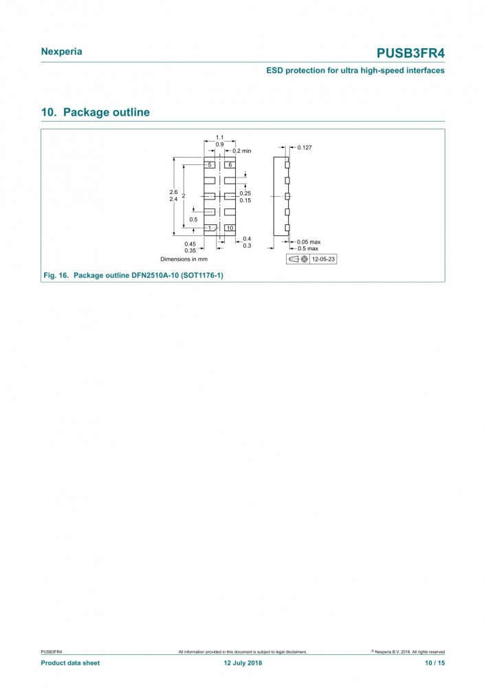 PUSB3FR4Z datasheet page 10