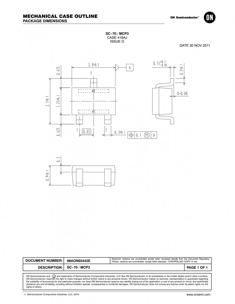 NSVP264SDSF3T1G package drawing
