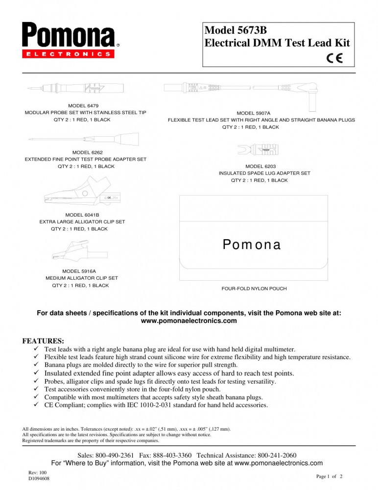 Product documentation page 1