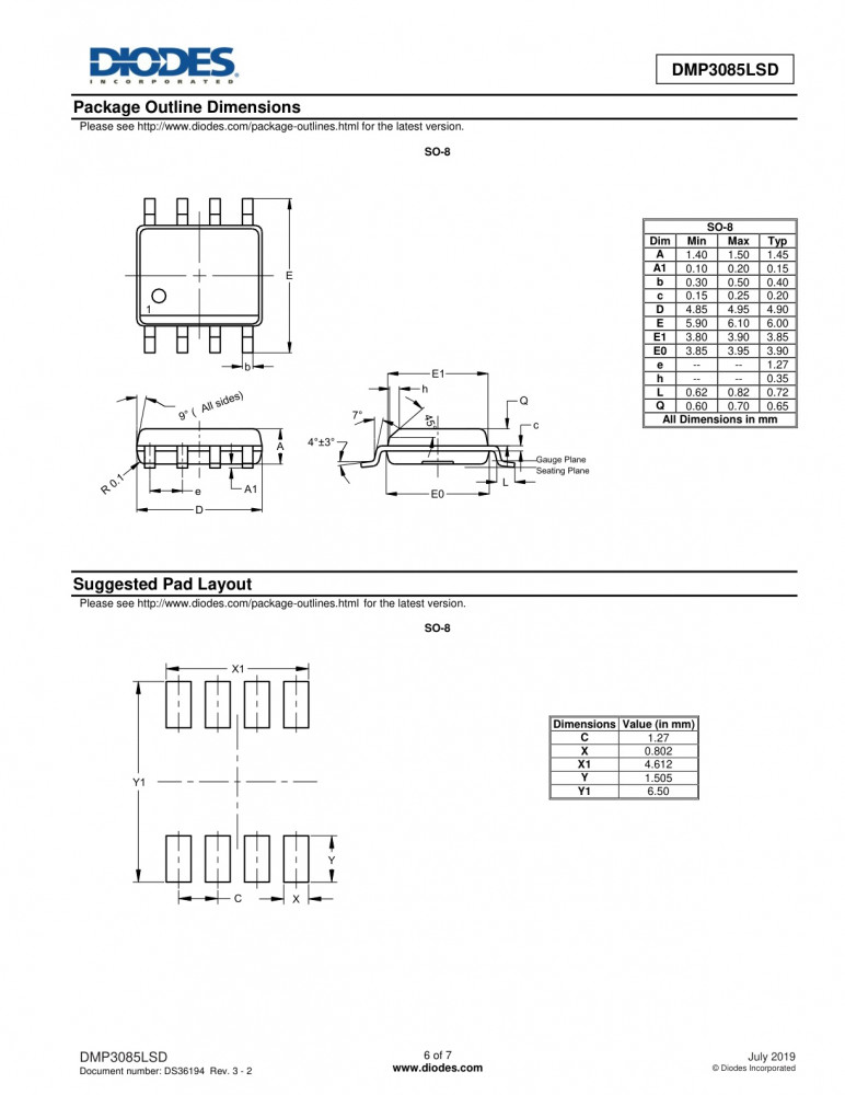 DMP3085LSD-13 datasheet page 6
