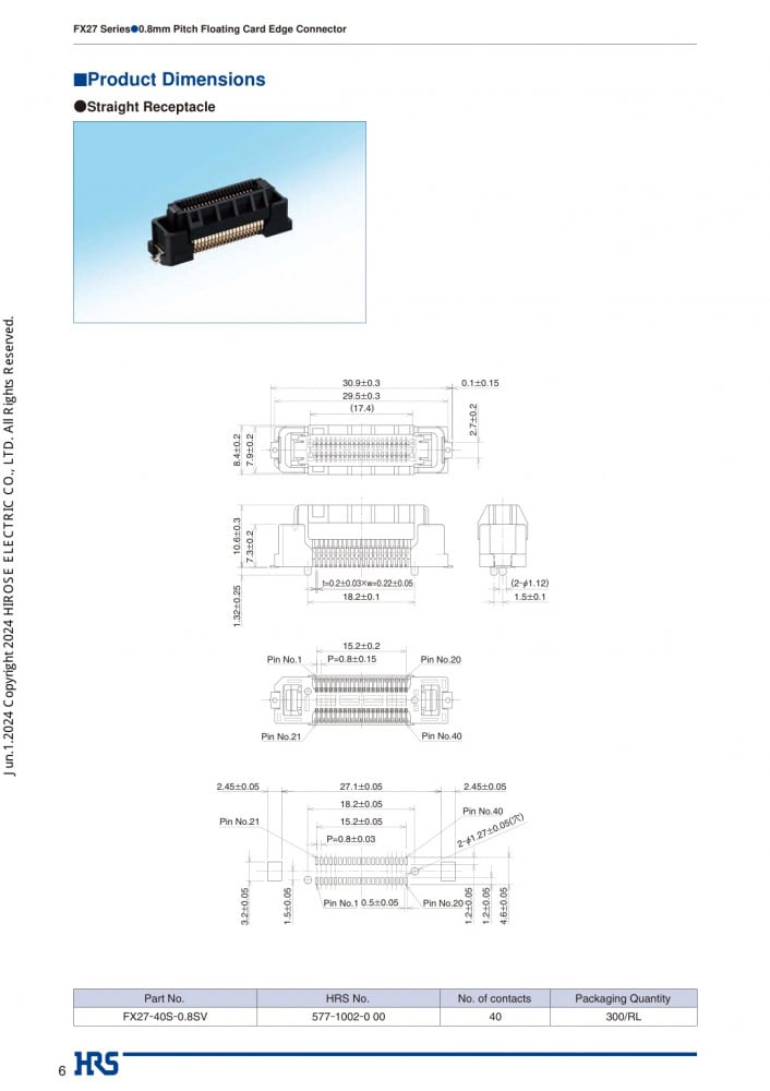 HRS FX27 datasheet page 6