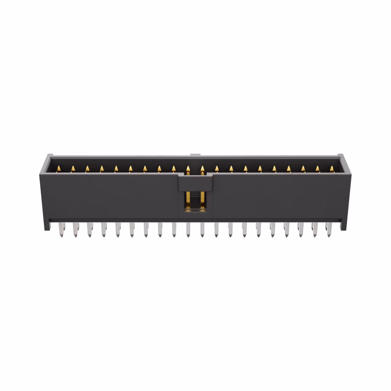 C-Grid III PCB Header, 2.54mm Pitch, Through Hole, Dual Row, Vertical, Shrouded, 2.90mm Tail Length, 40 Circuits, Gold (Au) Flash Plating for sale