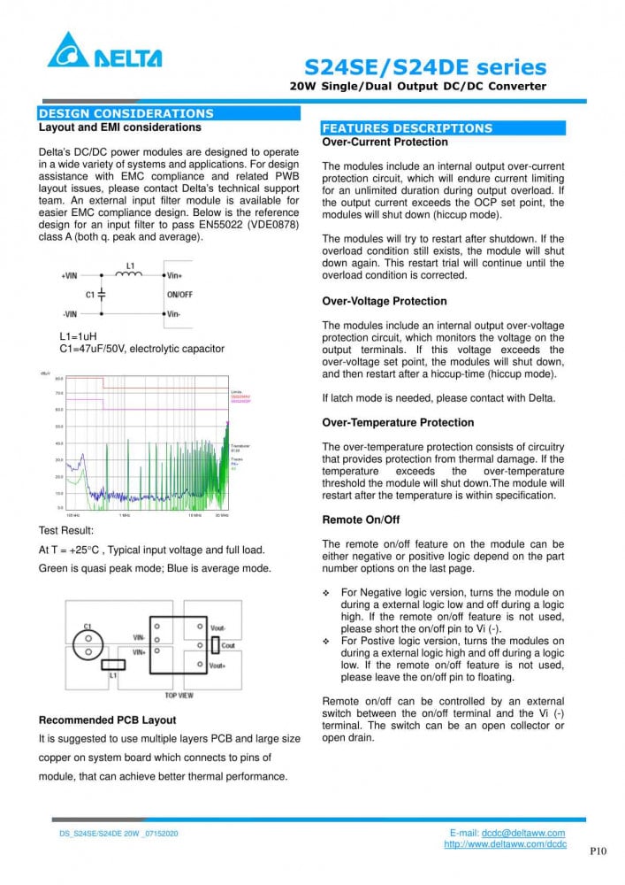 DELTA datasheet page 10