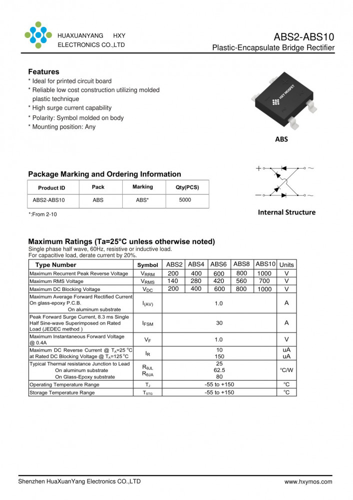 ABS10 datasheet page 1