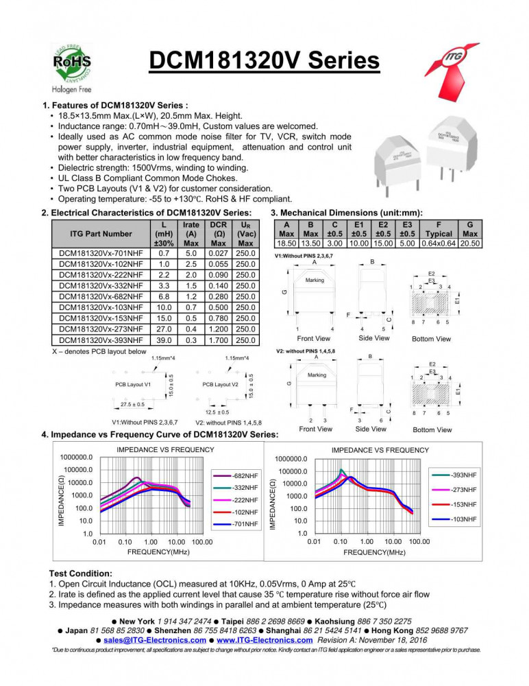 DCM181320V technical document preview