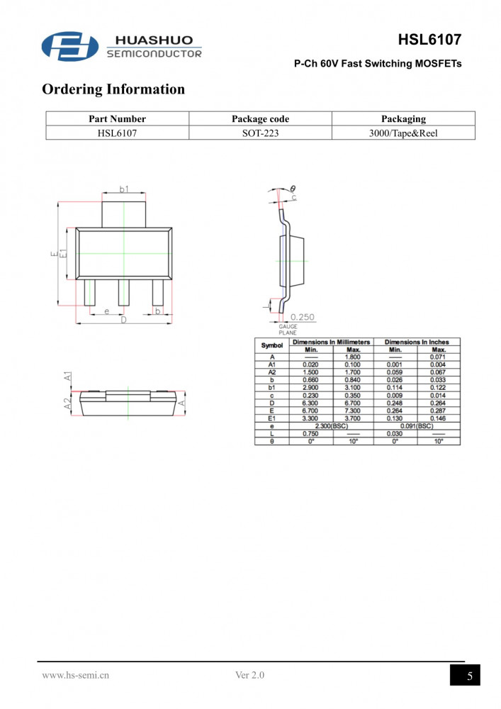 HSL6107 datasheet page 5