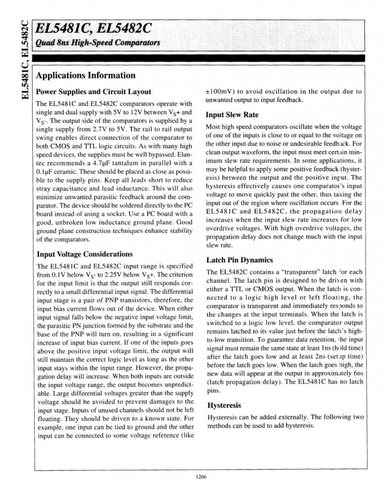EL5481CS datasheet page 9
