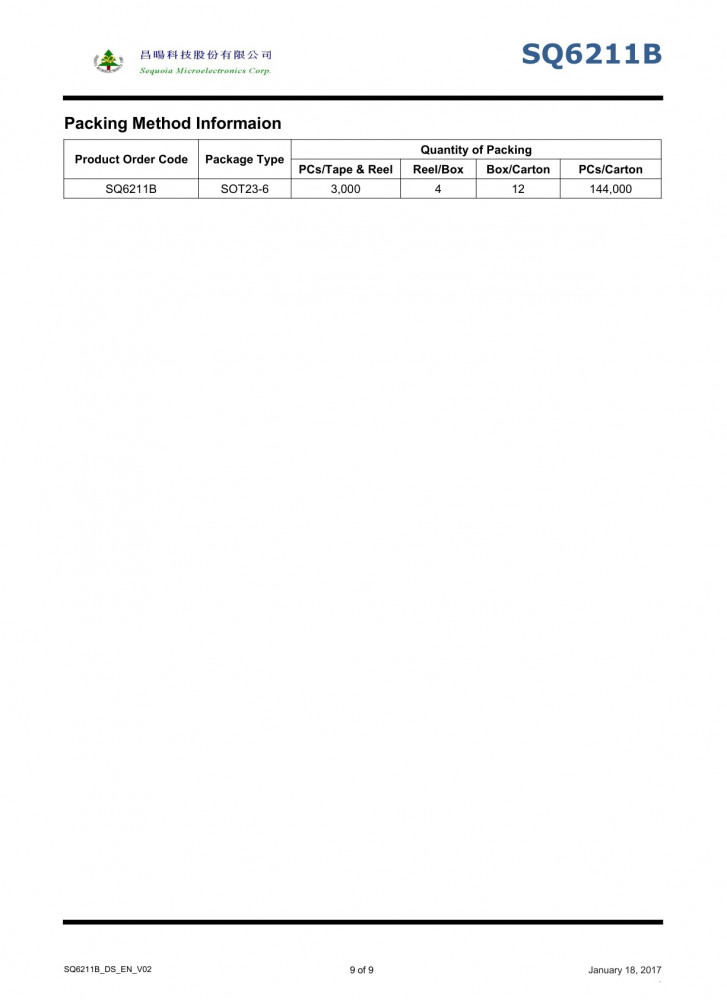 SQ6211BMST datasheet page 9