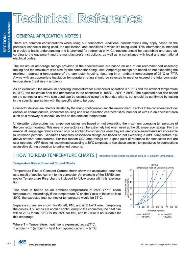 Anderson Power technical document page 6