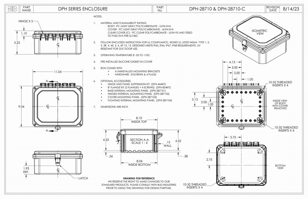 DPH-28710-C product reference drawing
