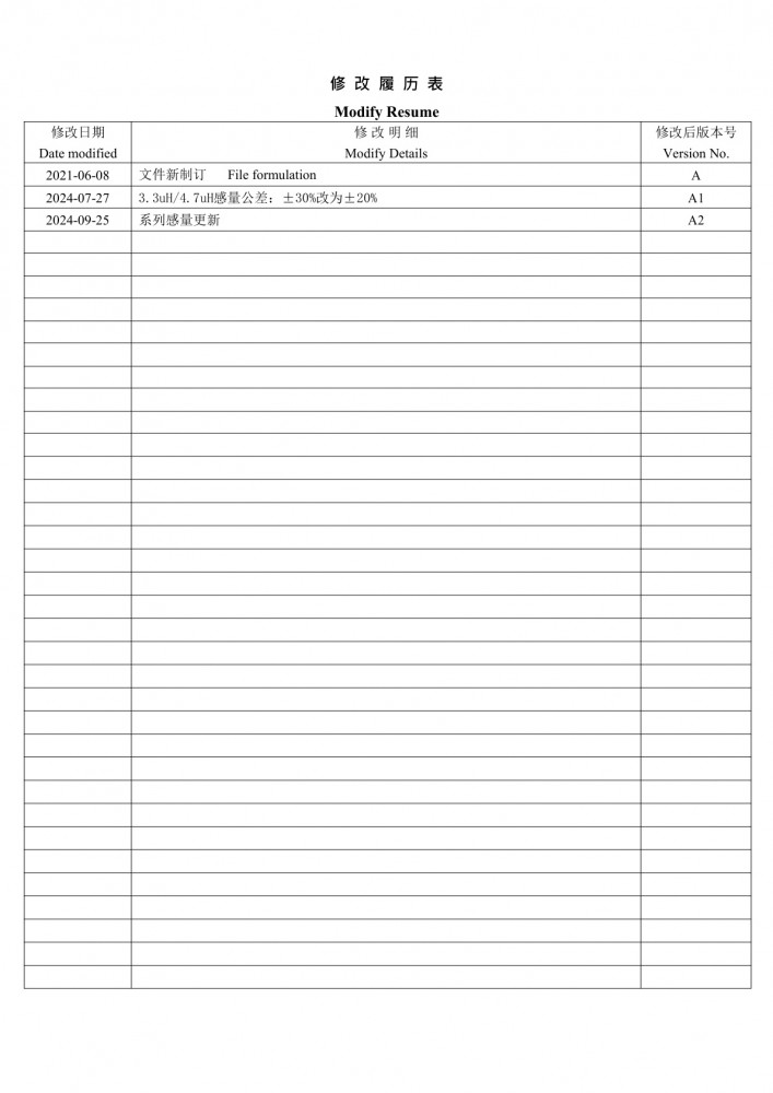 SOREDE SNR1050TYD series datasheet page 2
