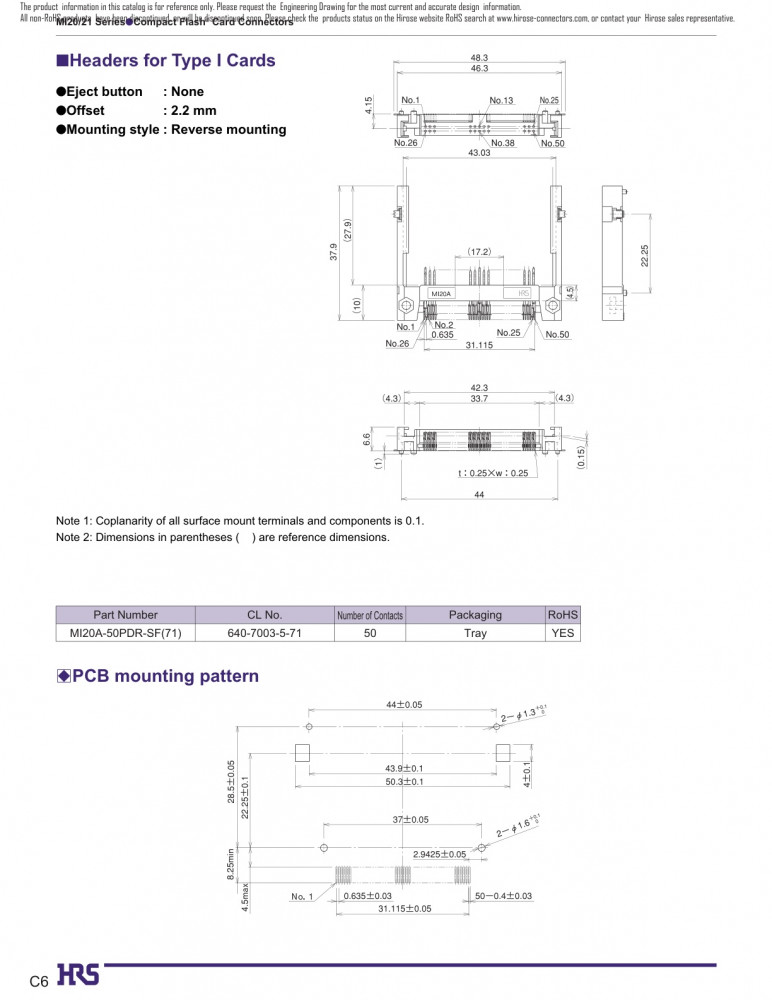 HRS MI21 series document page 5