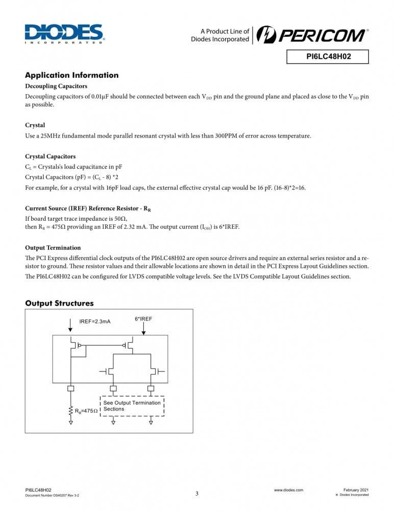 PI6LC48H02LIE datasheet page 3