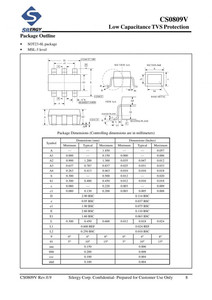 CS0809V datasheet page 8