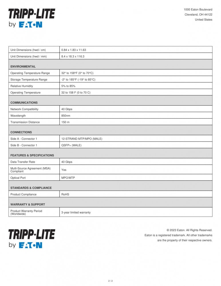 N286-40GSR4-MTP technical document page 2