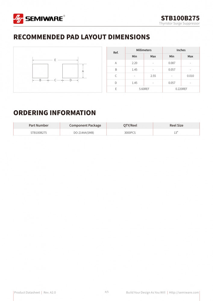 STB100B275 datasheet page 4
