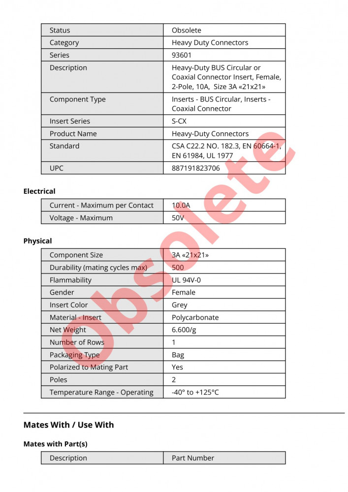 MOLEX 936010497 technical document image, page 2