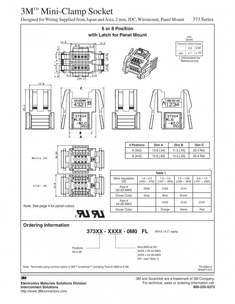 3M Mini-Clamp Socket technical document page 5