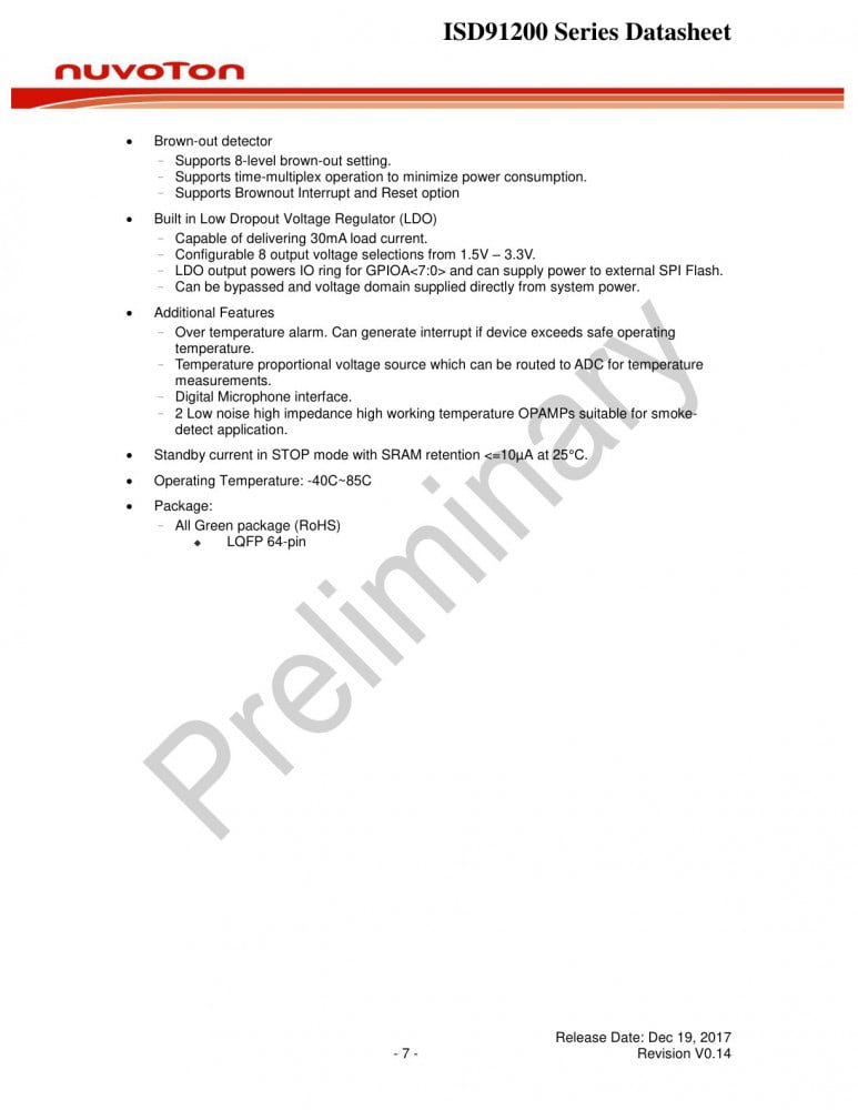 ISD91200 datasheet page 7
