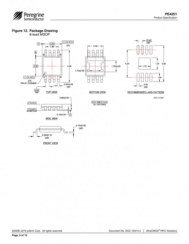PE4251MLI-Z datasheet page 8