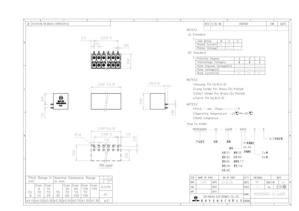 MX15EDGRHC-3.5-2*02P-BK01-Cu-A technical drawing preview