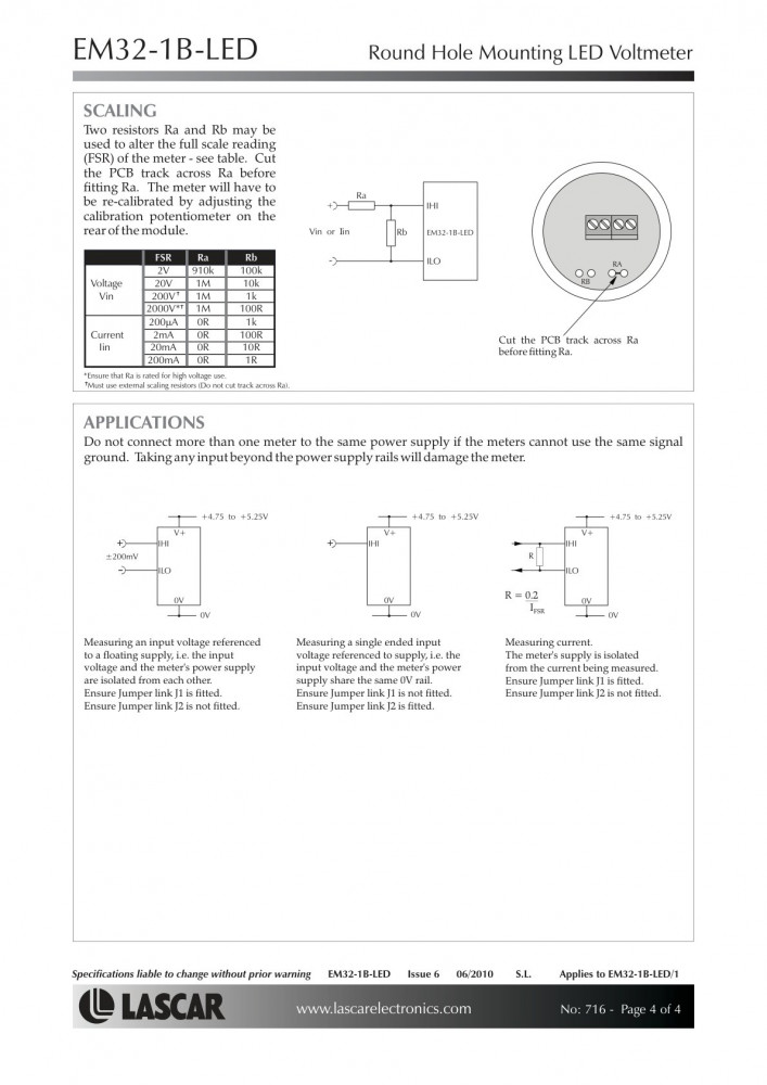 EM32-1B-LED datasheet page 4