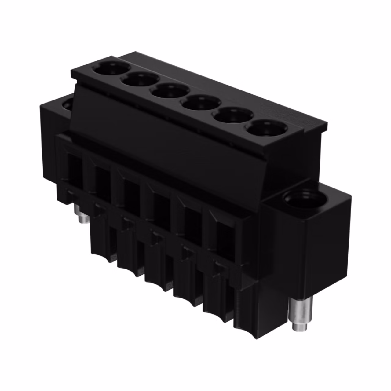 3.81mm Pitch Eurostyle Vertical Plug, with Retention Screws, Rear Wire Entry, 6 Circuits for sale