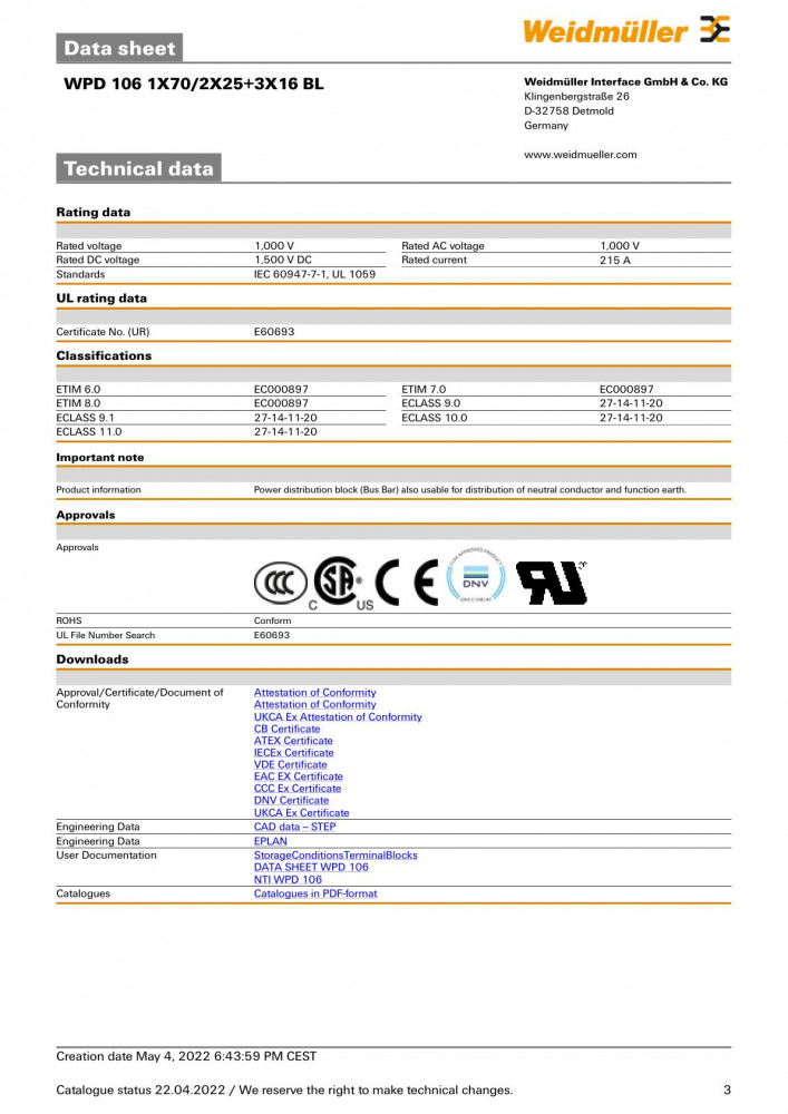 WEIDMULLER WPD 106 document page 3