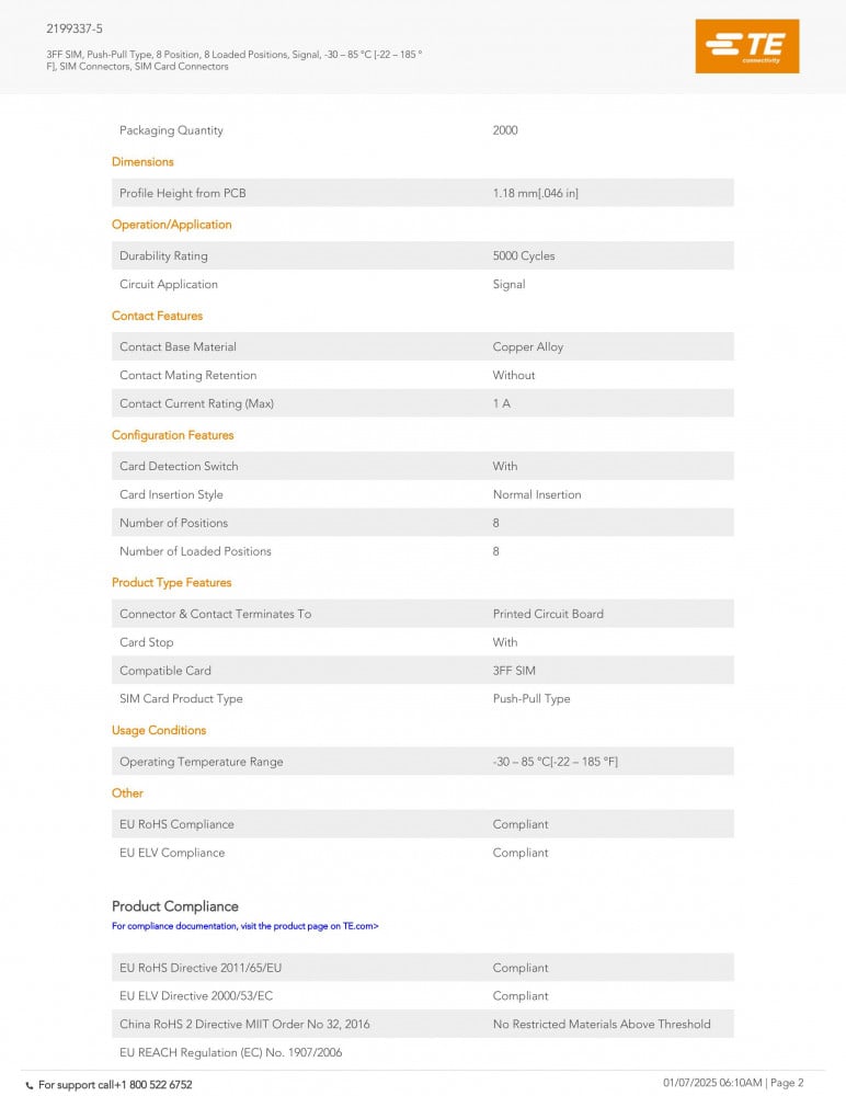 2199337-5 technical document page 2