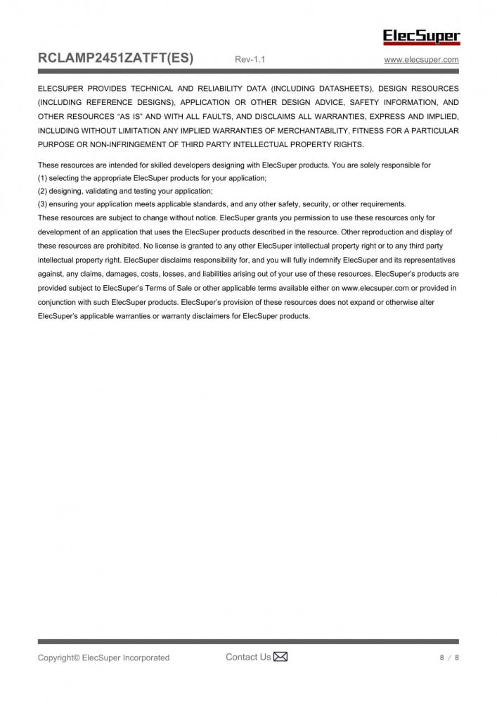 RCLAMP2451ZATFT(ES) datasheet page 8