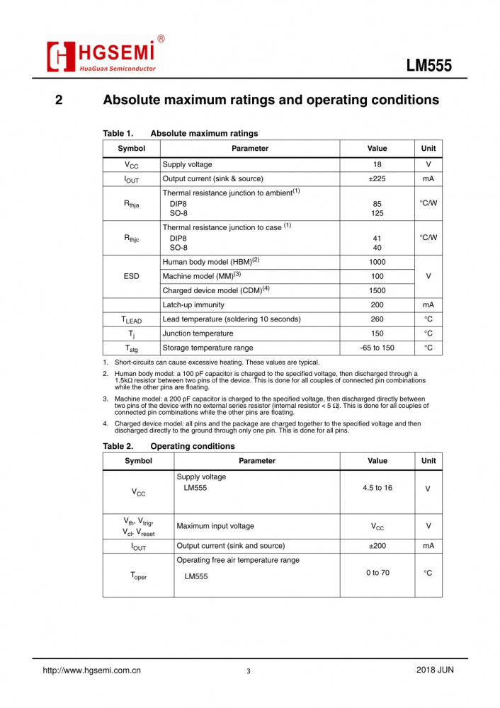 LM555N datasheet page 3