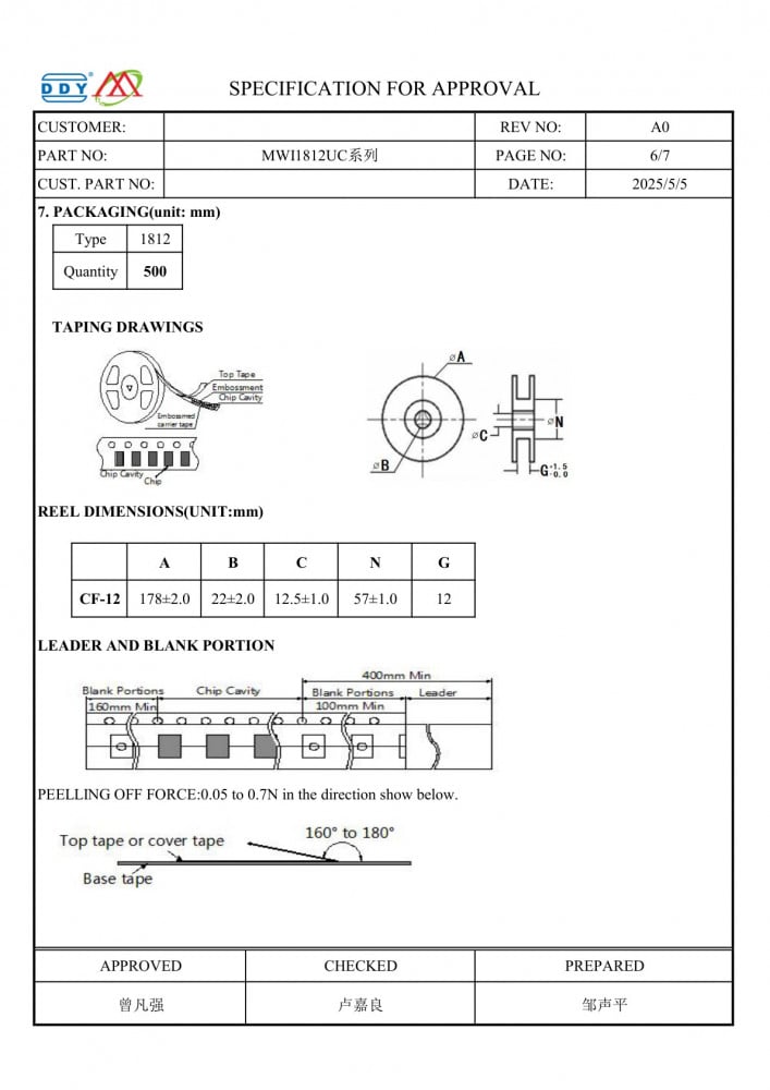 MWI1812UC approval specification page 7