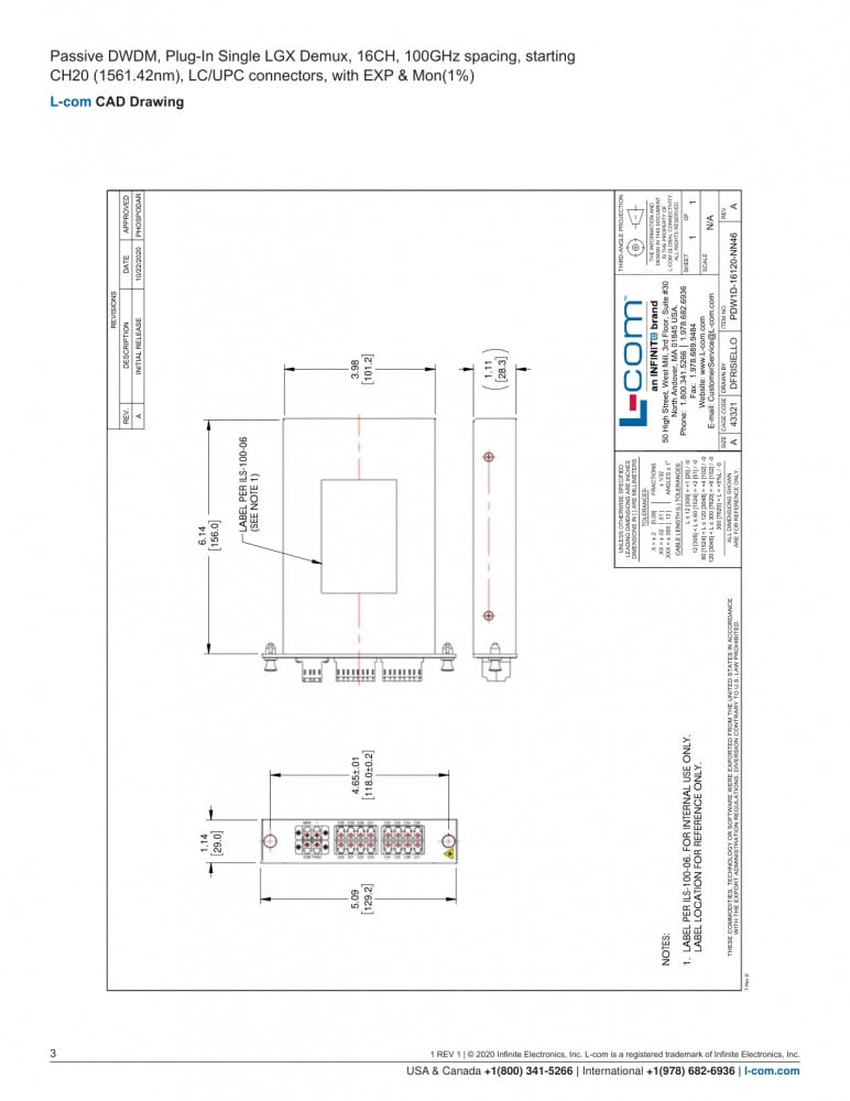 PDW1D-16120-NN46 technical document page 3