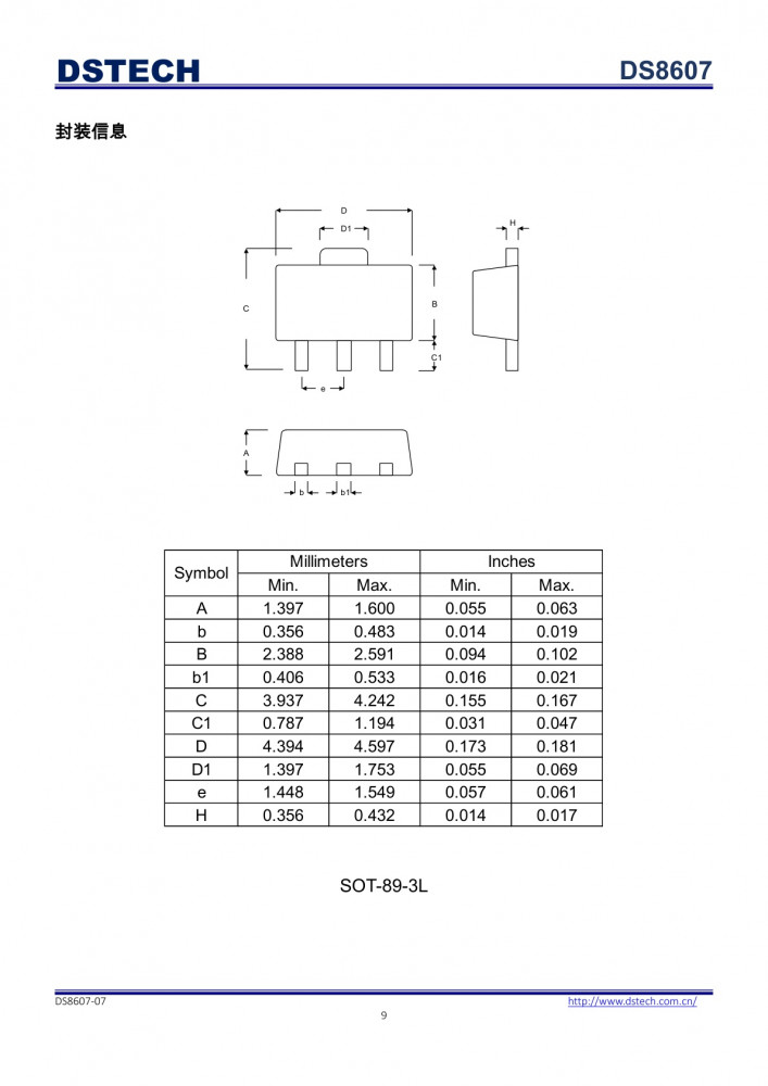 DS8607 datasheet page 9
