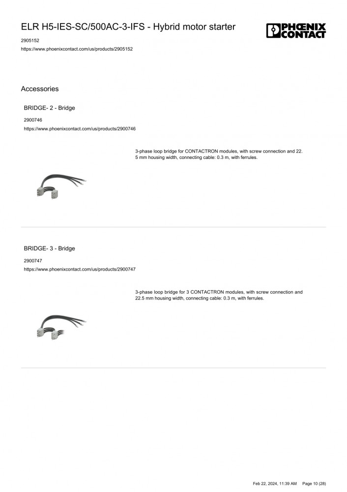 Phoenix Contact 2905152 technical document page 10