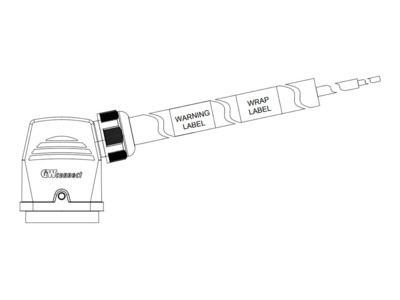 Heavy Duty Connector S-QD 8-Pole Single-Ended Cordset, Male (90°) to Pigtail, 14 AWG, Black TPE Cable, 2.0m (6.56') Length for sale