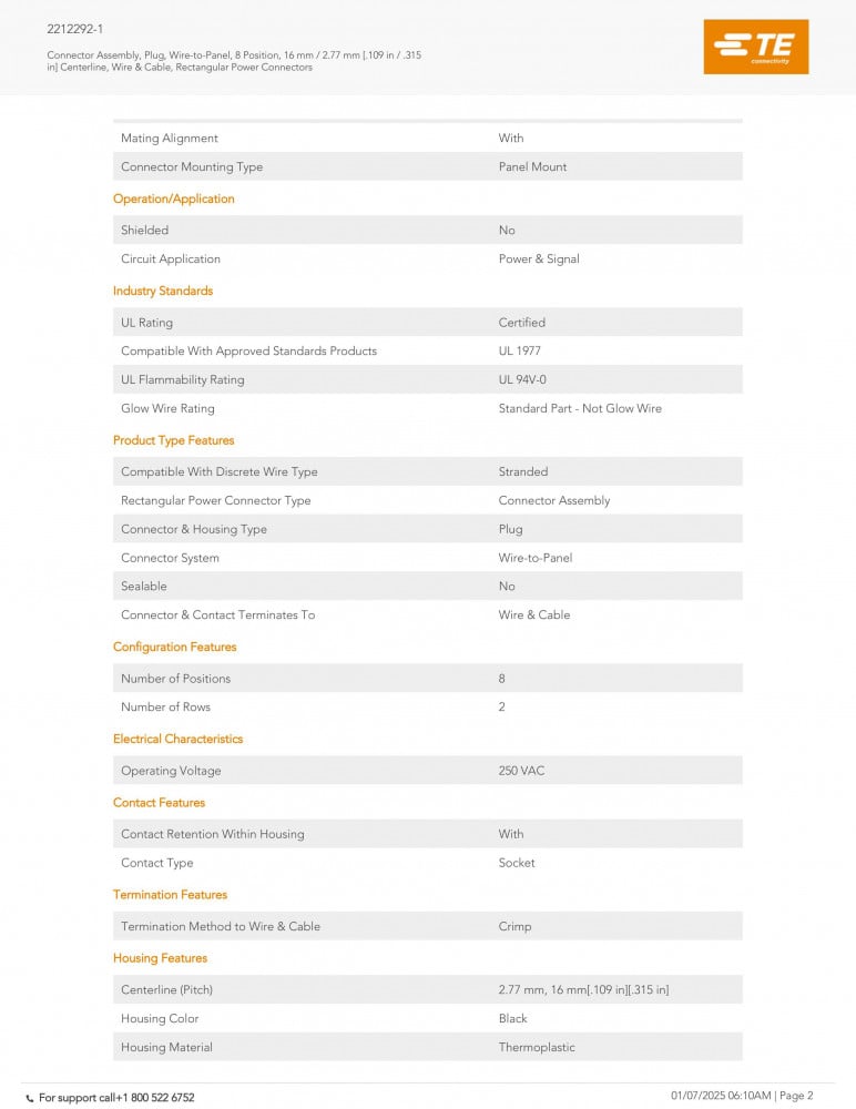 2212292-1 technical document page 2