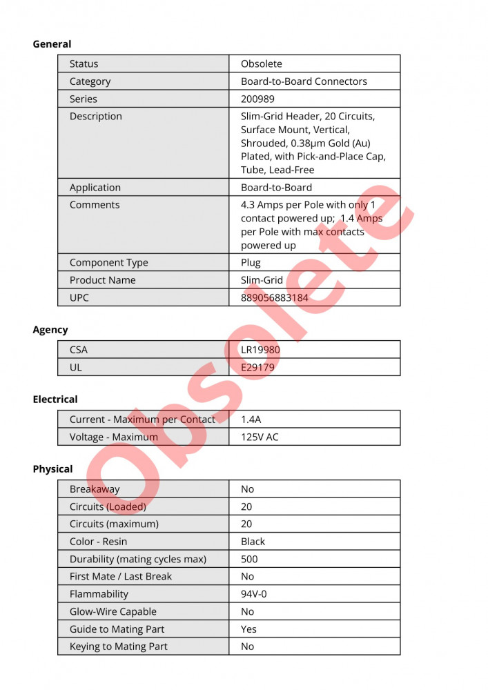 MOLEX 2009891120 document page 2