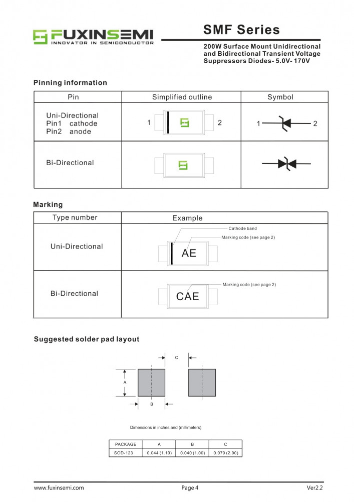 SMF20CA datasheet page 4